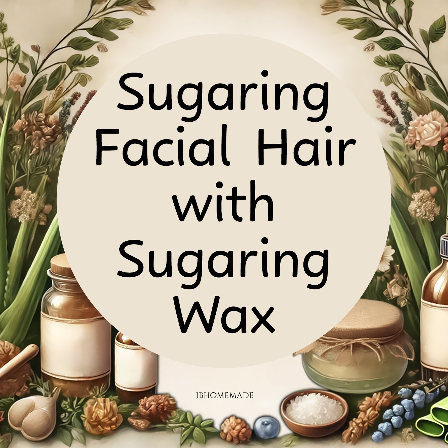 Sugaring Facial Hair with Sugaring Wax | JBHomemade